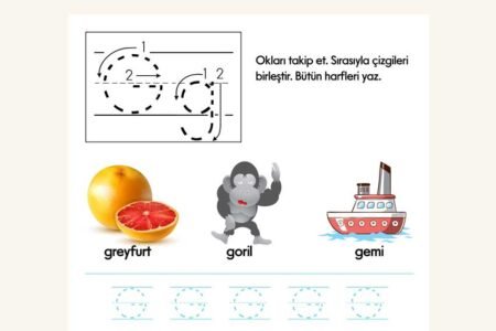 G harfi – G harfini tanımak ve kullanmak - masaldefteri.com